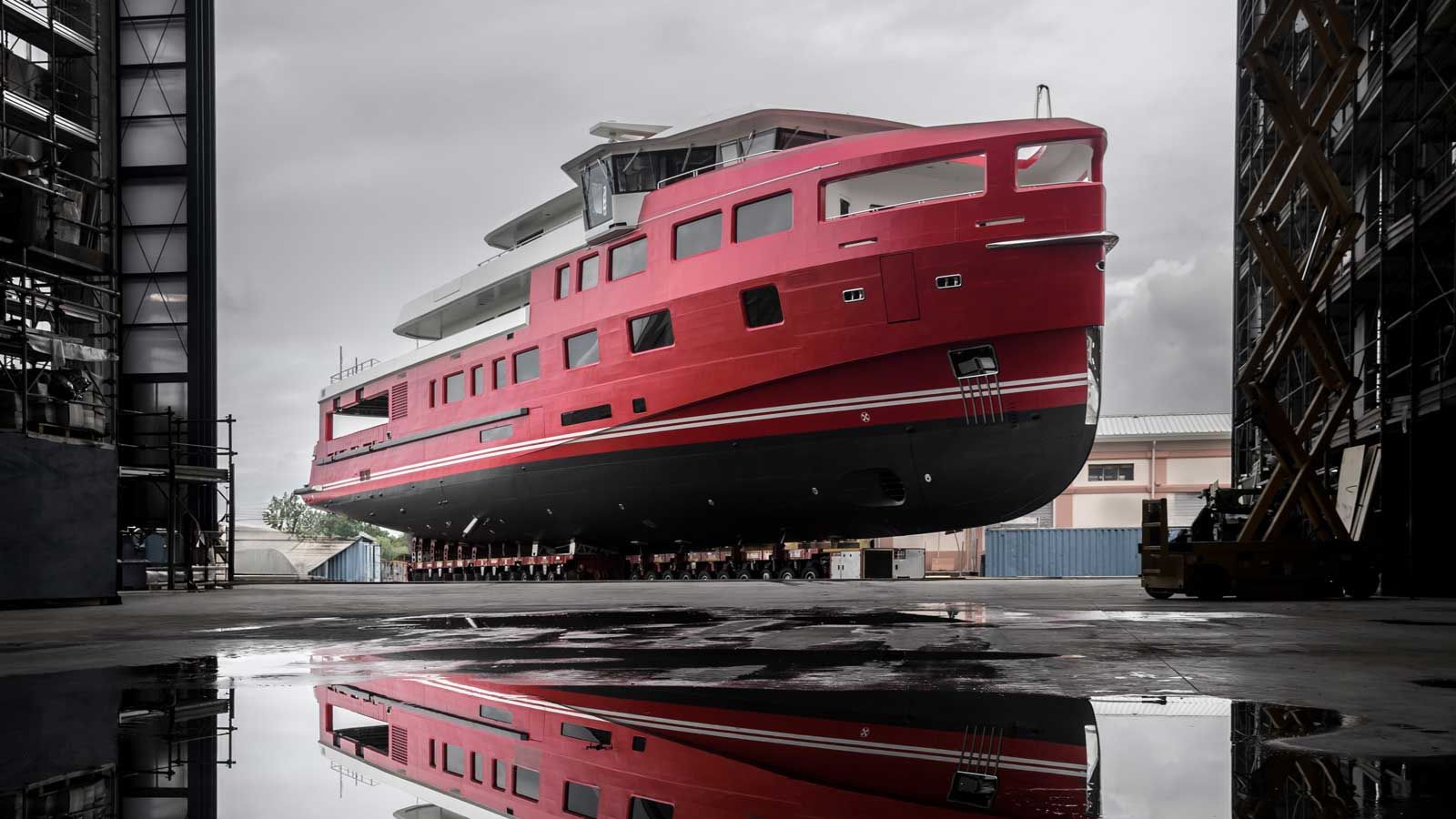 The coolest red superyachts on the water